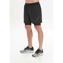 Shorts Endurance "Airy", Damen, Gr. XXL, US-Gr&ouml;&szlig;en, schwarz, 100% Polyester, unifarben, kurz, Hosen Shorts, mit Quickdry-Technologie
