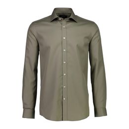 LINDBERGH Herren Businesshemd "LINDBERGH Business-Hemd, Technisches Hemd"dk olive, Gr. XL, Obermaterial: 100% Baumwolle, Hemden