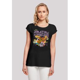 T-Shirt F4NT4STIC "Scooby Doo Zeichentrickserie The Amazing Scooby", Damen, Gr. M, schwarz, Obermaterial: 100% Baumwolle, regular fit, Rundhals, ohne B&uuml;ndchen, Shirts T-Shirt, Damen,Premium Merch,Regular-Fit,Kurze &Auml;rmel,Bedruckt