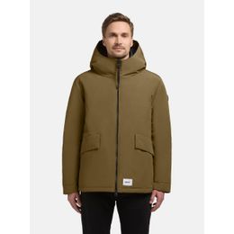Outdoorjacke Khujo "Oreg", Herren, Gr. XL (54), gr&uuml;n, Obermaterial: 85% Polyester, 15% Baumwolle. Innenfutter: 100% Polyester. Wattierung: 100% Polyester, gerade h&uuml;ftbedeckend, B&uuml;ndchen, Jacken Outdoorjacke, Modische Herren Winterjacke mit gro&szlig;en Pattentaschen