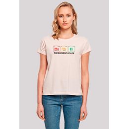 T-Shirt F4NT4STIC "Mothers Day Minimalist Periodic Table Geeky Mom", Damen, Gr. L, pink, Obermaterial: 100% Baumwolle, oversize, Rundhals, ohne B&uuml;ndchen, Shirts T-Shirt, Premium Qualit&auml;t