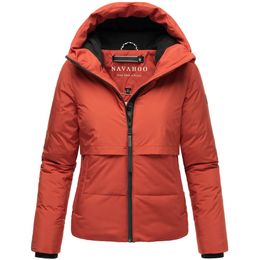 Steppjacke Navahoo "Liebesk&uuml;ken XIV", Damen, Gr. XL (42), orange (terrakotta), Obermaterial: 100% Polyester; Innenfutter: 100% Polyester; &Auml;rmelfutter: 100% Polyester; Wattierung: 100% Polyester, tailliert h&uuml;ftlang, hoch geschlossener Ausschnitt, &Auml;rmel ohne &Auml;rmelschlitz Rippstrickb&uuml;ndchen, Jacken Steppjacke, modische Damen Winterjacke mit Fleece-Innenfutter