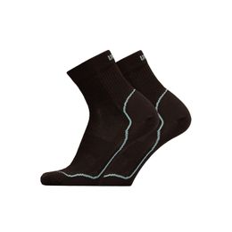 Socken UphillSport, Damen, Gr. 39-42, schwarz (schwarz, grau), 50% Polyamid, 48% Wolle, 2% Elasthan, unifarben, Socken Socken, ohne reibende N&auml;hte