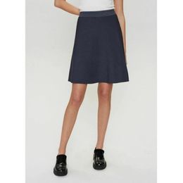 N&uuml;mph Midirock N&Uuml;MPH "N&uuml;mph Skirt NULILLYPILLY", Damen, Gr. XS, granit grau mel, Obermaterial: 54% Viskose, 46% Polyamid, R&ouml;cke