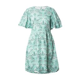Y.A.S YAS Kleid 'YASBOTANICO' Damen Gr&ouml;&szlig;e 42 smaragd / mint / wei&szlig;