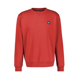 Sweatshirt Lerros "Lerros Urbaner Sweatshirtstyle", Herren, Gr. XXL, rot (urban rot), 50% Baumwolle, 50% Polyester, Sweatshirts Sweatshirt