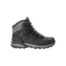 Trekkingschuh Jack Wolfskin "REFUGIO PRIME TEXAPORE MID W", Damen, Gr. UK6-EU395, Normalschaft, grau (phantom), Main Material Second Material 100% Polyamide Lining Sole 100% Rubber/ EVA, Schuhe Trekkingschuh
