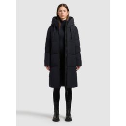 Steppmantel Khujo "JASMINE", Damen, Gr. L, port blau, 100% Polyester, unifarben, eingesetzt elastischer Bund mit Windstopper, M&auml;ntel Steppmantel