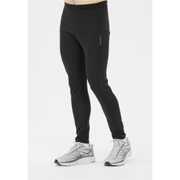 Endurance Herren Funktionstights "Strong"schwarz, Gr. XXXL, unifarben, 77% Polyester, 23% Elasthan, Hosen, in winddichter Qualit&auml;t