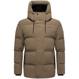 Steppjacke STONE HARBOUR "Taviaan XX", Herren, Gr. L (52), braun, Obermaterial: 100% Polyester, Innenfutter: 100% Polyester, Wattierung: 100% Polyester, Ärmelfutter: 100% Polyester, gerade Po-bedeckend, hoch geschlossener Ausschnitt, eng Bündchen, Jacken, Gesteppte Herren Jacke mit Kapuze