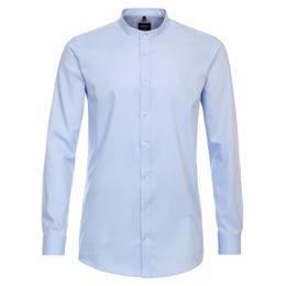 Businesshemd Venti "Venti Businesshemd uni", Herren, Gr. 39, Normalgr&ouml;&szlig;en, blau (hellblau), 100% Baumwolle, unifarben, sehr figurbetont, Hemden