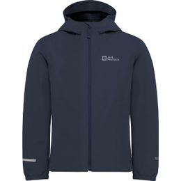 Outdoorjacke Jack Wolfskin "FLAZE JACKET K", Jungen, Gr. 116, blau (night, blau), Oberstoff: 100% POLYESTER; Futter 1: 100% POLYESTER ; Futter 2: 100% POLYESTER ; Futter 3: 100% POLYESTER, Jacken Outdoorjacke