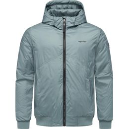 Outdoorjacke Ragwear "Sherwer YOUMODO", Herren, Gr. S (48), blau (graublau), Obermaterial: 100% Nylon; Innenfutter: 100% Polyester; Wattierung: 100% Polyester, gerade h&uuml;ftbedeckend, hoch geschlossener Ausschnitt, elastischer Bund, Jacken Outdoorjacke, Herren Kapuzenjacke f&uuml;r k&uuml;hle Tage