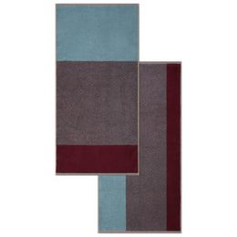 SUITE702 Handtuch-Serie Blend Handtuch (2er-Set) Bordeaux-Blau
