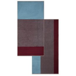 SUITE702 Handtuch-Serie Blend Duschtuch (2er-Set) Bordeaux-Blau