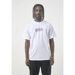 T-Shirt Cleptomanicx "Classic Tee Worm", Damen, Gr. L, wei&szlig;, 100% Baumwolle, bedruckt, normal, Rundhals, Shirts T-Shirt, Locker geschnitten