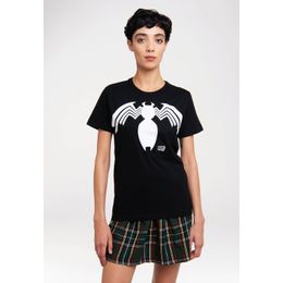 T-Shirt logoshirt "Marvel - Venom", Damen, Gr. XS, schwarz, 100% Baumwolle, bedruckt, normal, Rundhals, Shirts T-Shirt, mit Print
