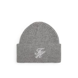 Tommy Hilfiger M&uuml;tze Herren Gr&ouml;&szlig;e 55/60 graumeliert / wei&szlig;