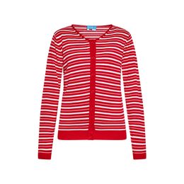 Sanika Strickjacke Damen Gr&ouml;&szlig;e XXL rot / wei&szlig;