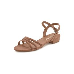 Lascana Sandale 'Sommerschuh' taupe Gr. 36 f&uuml;r Damen