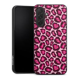 DeinDesign Galaxy A26 Handy Silikon H&uuml;lle Case schwarz Handyh&uuml;lle Leopard Animal Print Leo Print