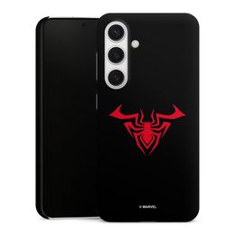 DeinDesign Galaxy S24 Handy Premium Case Smartphone Handyh&uuml;lle Schutzh&uuml;lle matt Spiderman Logo Marvel Premium Case