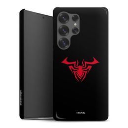 DeinDesign Galaxy S25 Ultra Handy Premium Case Smartphone Handyh&uuml;lle Schutzh&uuml;lle gl&auml;nzend Spiderman Logo Marvel Premium Case