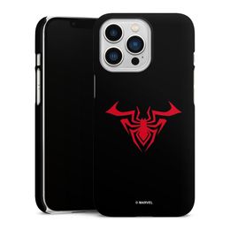 DeinDesign iPhone 13 Pro Handy Premium Case Smartphone Handyh&uuml;lle Schutzh&uuml;lle matt Spiderman Logo Marvel Premium Case