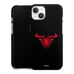 DeinDesign iPhone 14 Handy Premium Case Smartphone Handyh&uuml;lle Schutzh&uuml;lle matt Spiderman Logo Marvel Premium Case