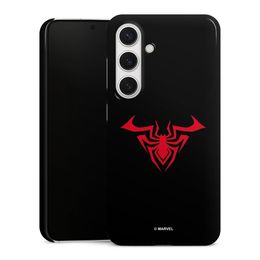 DeinDesign Galaxy S24 Handy Premium Case Smartphone Handyh&uuml;lle Schutzh&uuml;lle gl&auml;nzend Spiderman Logo Marvel Premium Case