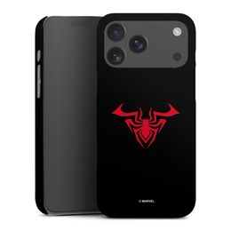 DeinDesign iPhone 17 Pro Max Handy Premium Case Smartphone Handyh&uuml;lle Schutzh&uuml;lle gl&auml;nzend Spiderman Logo Marvel Premium Case