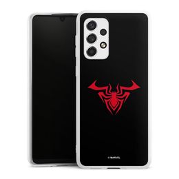 DeinDesign Galaxy A33 5G Handy Silikon H&uuml;lle Case transparent Handyh&uuml;lle Marvel Logo Spiderman Silikon Case
