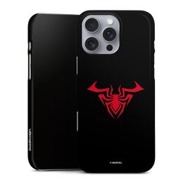 DeinDesign iPhone 16 Pro Max Handy Premium Case Smartphone Handyh&uuml;lle Schutzh&uuml;lle gl&auml;nzend Spiderman Logo Marvel Premium Case