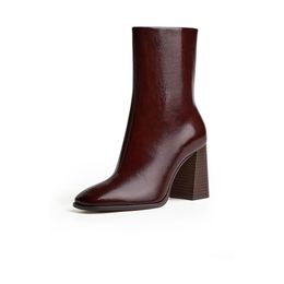 Bershka Stiefelette Damen Gr&ouml;&szlig;e 38 burgunder Winterschuhe