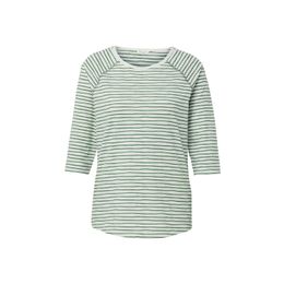 Tchibo - Gestreiftes Shirt mit 3/4-Arm - Damen - Gr. XL - dunkelgr&uuml;n/gestreift