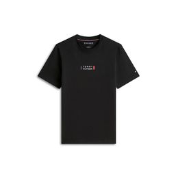 Tommy Hilfiger T-Shirt 'BRAND LOVE' Herren Größe M elfenbein / knallrot / schwarz