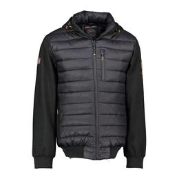 Geographical Norway &Uuml;bergangsjacke "Boswell" in Schwarz - 68% | Gr&ouml;&szlig;e L | Herren-plussize
