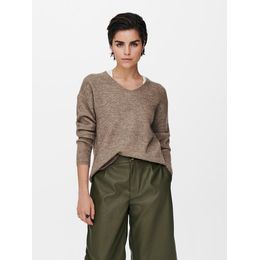 Only Pullover "Camilla" in Braun - 10% | Gr&ouml;&szlig;e M | Damen-pullover-cardigans
