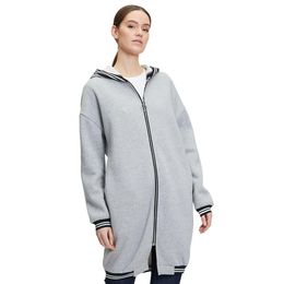 AMBER & JUNE AMBER & JUNE Sweatjacke in Grau - 69% | Größe 40 | Damen-sweatshirts-jacken