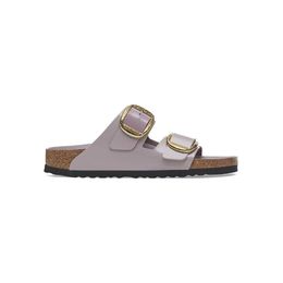 Birkenstock Leder-Pantoletten "Arizona" in Lila - 18% | Größe 41 | Damen-pantoletten