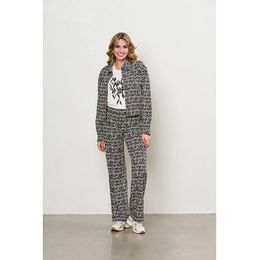 &Co Woman Hose "Patrice" in Schwarz/ Creme - 67% | Gr&ouml;&szlig;e XXL | Damenhosen