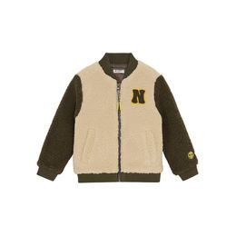 Noppies Fleecejacke in Beige/ Gr&uuml;n - 56% | Gr&ouml;&szlig;e 110 | Kids-fleecejacken-fleecepullover
