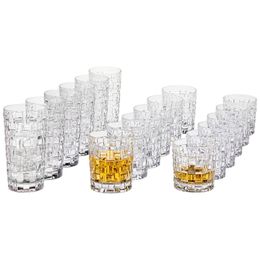 Nachtmann Gl&auml;serset Bossa Nova, Glas, 18-teilig, Made in Germany, Essen & Trinken, Gl&auml;ser, Gl&auml;ser-Sets