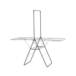 Brabantia Turmw&auml;schetrockner, Schwarz, Metall, 66x98x10 cm, Kindersicherung, klappbar, Kleiderb&uuml;gelhalter, platzsparend, rostfrei, Haushaltsreinigung, W&auml;schepflege, W&auml;schest&auml;nder