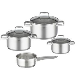R&ouml;sle R&ouml;sle Kochtopfset Charme, Edelstahl, Metall, 4-teilig, 16 cm,20 cm,16 cm, 31x53x23 cm, Messskala, geschmacksneutral, Kochen, T&ouml;pfe, Topfsets