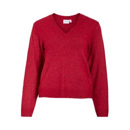 Vila Pullover "Vimiraz" in Rot - 34% | Größe XL | Damen-pullover-cardigans