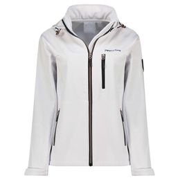 Geographical Norway Softshelljacke "Tounia" in Weiß - 69% | Größe S | Damen-outdoorjacken