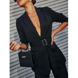 Milan Kiss Blazer in Schwarz - 65% | Gr&ouml;&szlig;e XL | Damenjacken