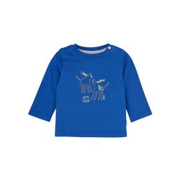 Noppies Longsleeve in Blau - 35% | Gr&ouml;&szlig;e 80 | Baby-langarmshirts