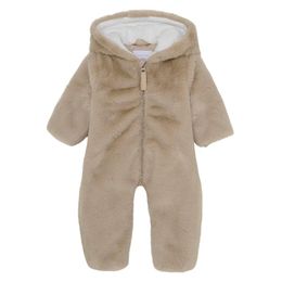Noppies Teddypl&uuml;sch-Overall in Taupe - 63% | Gr&ouml;&szlig;e 62 | Babyoveralls